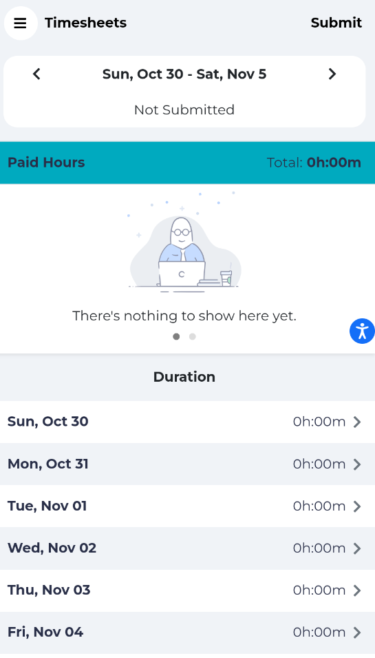 Mobile Duration-based Time Entry – My Account