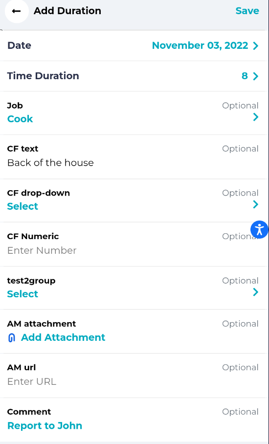 Mobile Duration-based Time Entry – My Account