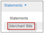 Merchant Bills – My Account