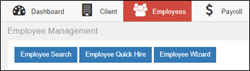Employee Search & New Employee Entry Options – My Account