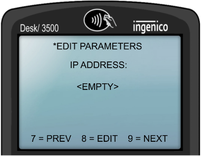 Ingenico Desk/3500 Static IP Settings – My Account