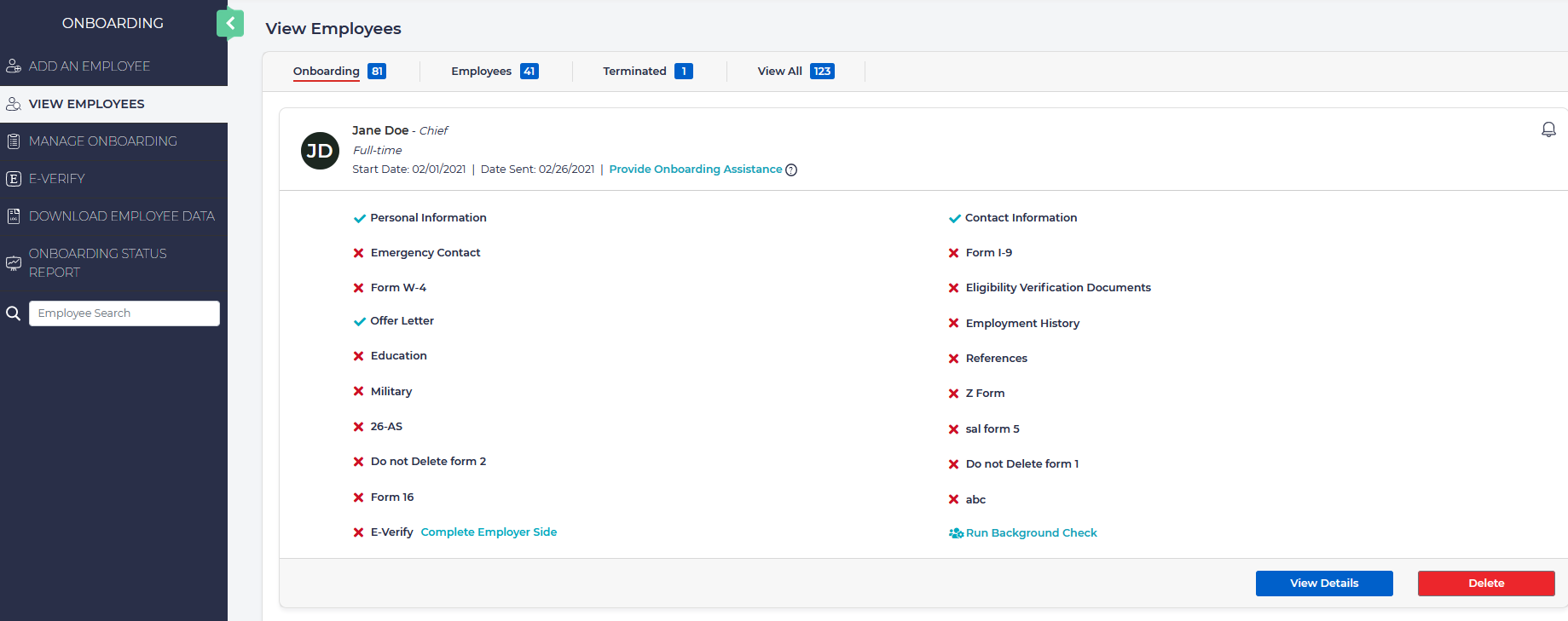 How to View Employees – My Account
