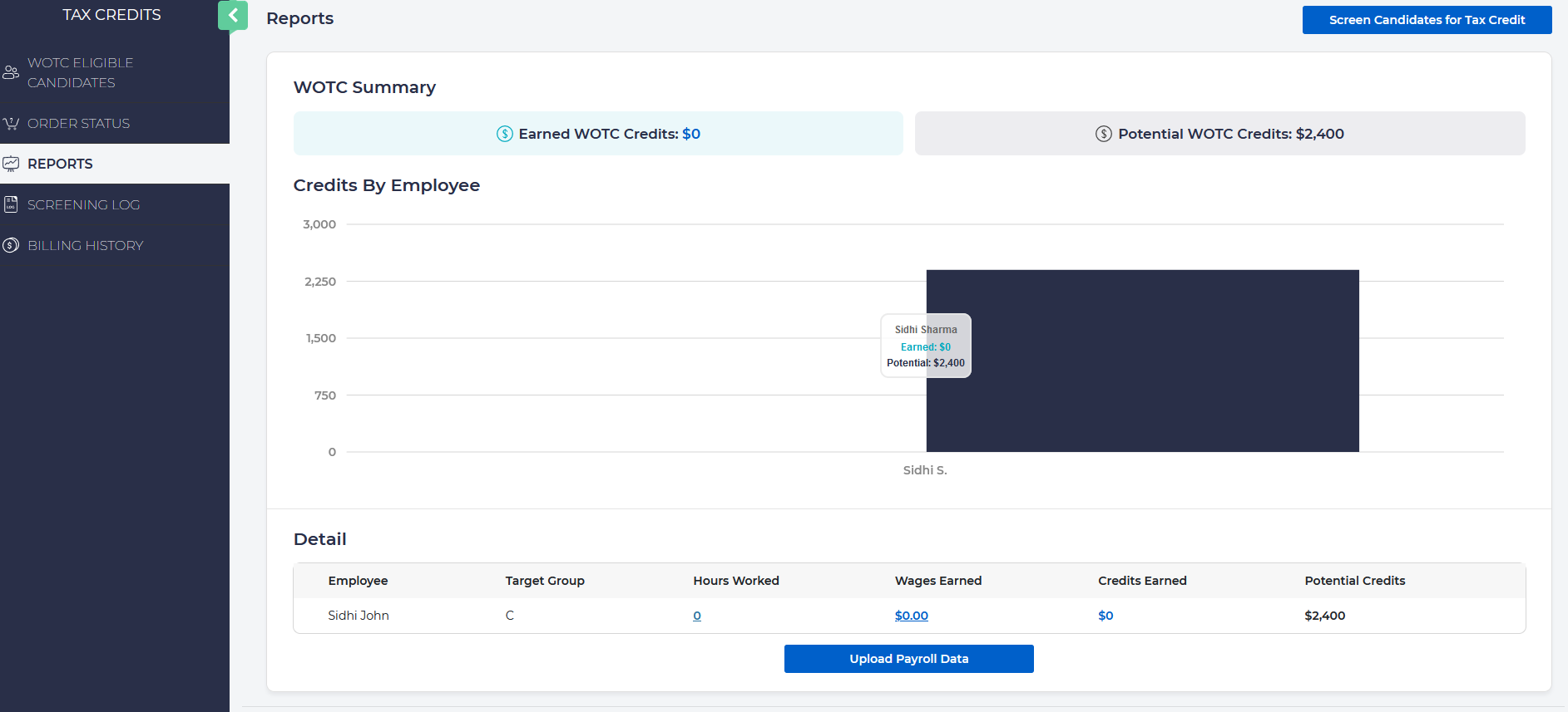 WOTC Management – My Account