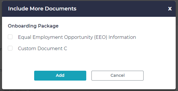 How to Create Onboarding Packages – My Account
