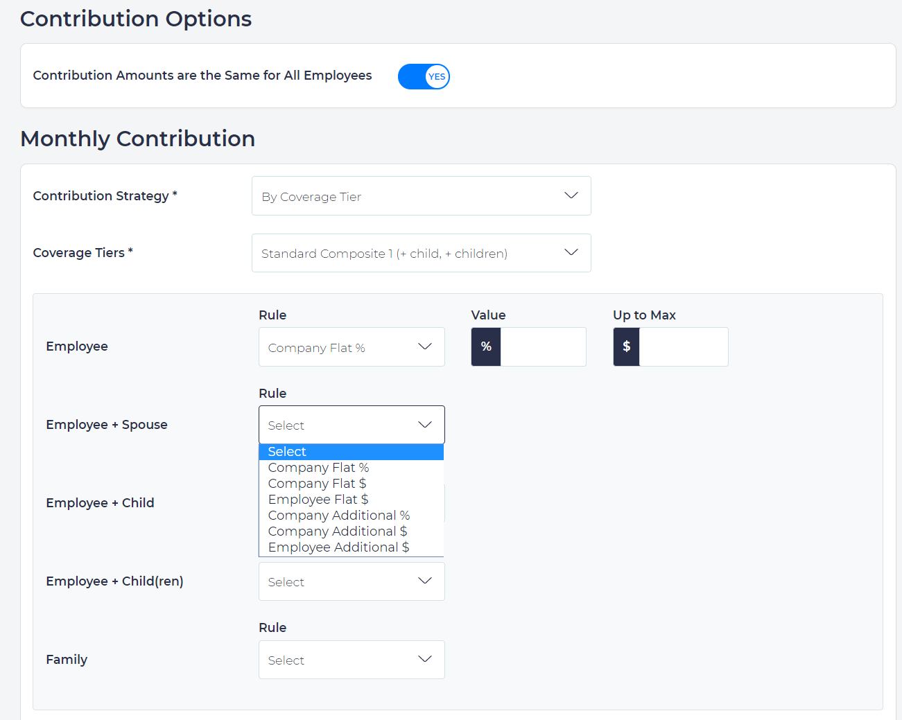 How to set up Benefits Plans Contributions – My Account
