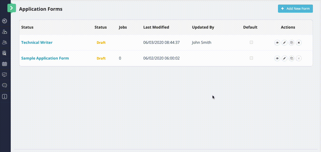 How to Copy a Job Application Form – My Account