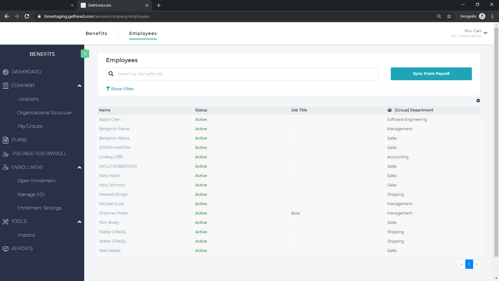 How to View Employees – My Account