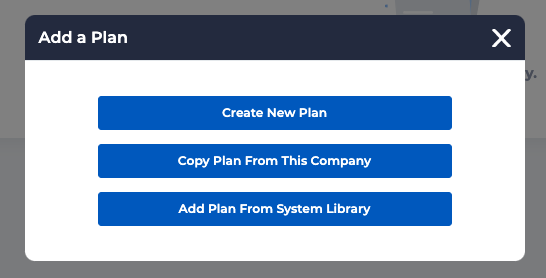 Setting Up a New Plan – My Account